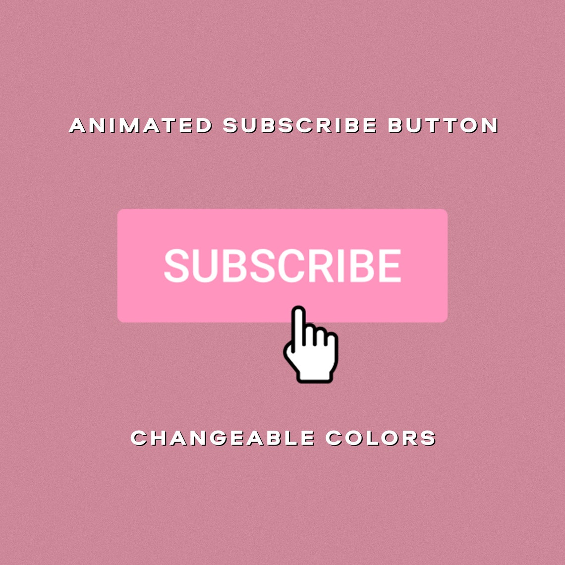 Animated Youtube Subscribe Button Overlay for Intro Videos - Etsy