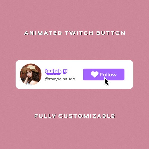 Custom Animated Instagram Follow Button Overlay for Intro - Etsy