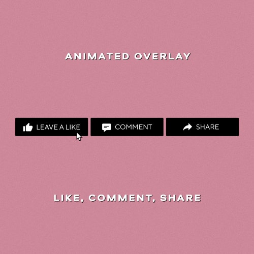 Custom Animated Youtube Subscribe Button Overlay for Intro - Etsy