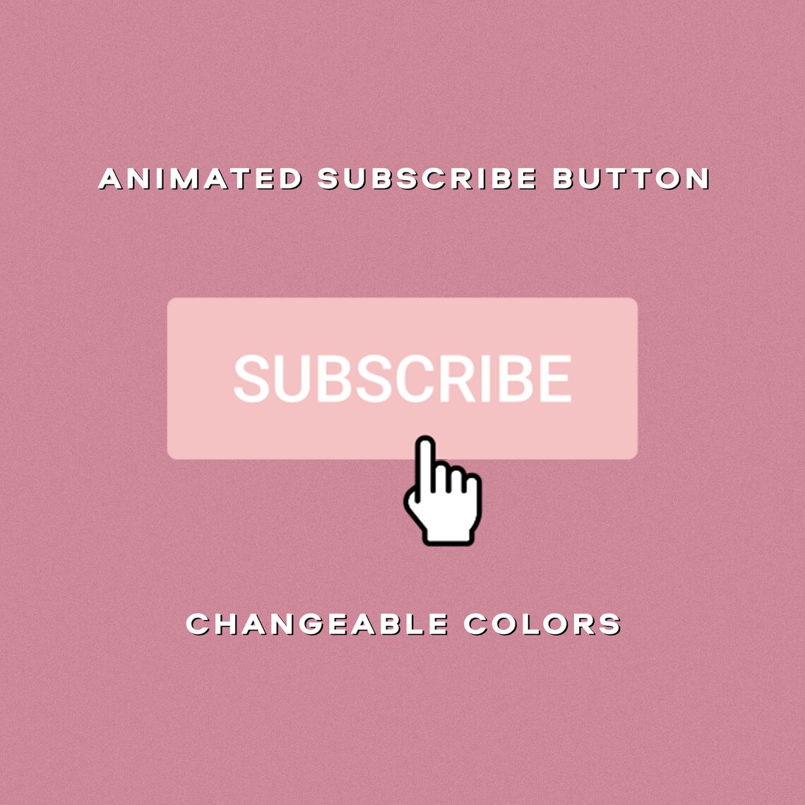 Animated Youtube Subscribe Button Overlay for Intro Videos - Etsy