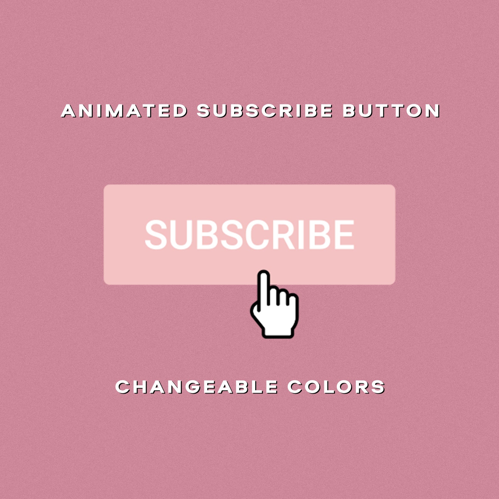 Animated Youtube Subscribe Button Overlay for Intro Videos - Etsy