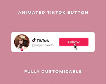 Custom Animated Tiktok Follow Overlay for Videos - Etsy