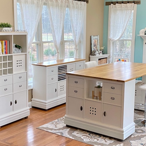 Ultimate Craft Desk With Central Delivery - Etsy