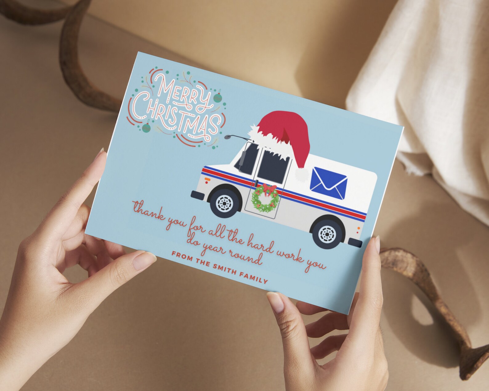 Postal Worker Gift, Christmas Card, Post Office Worker Gift, Postal ...