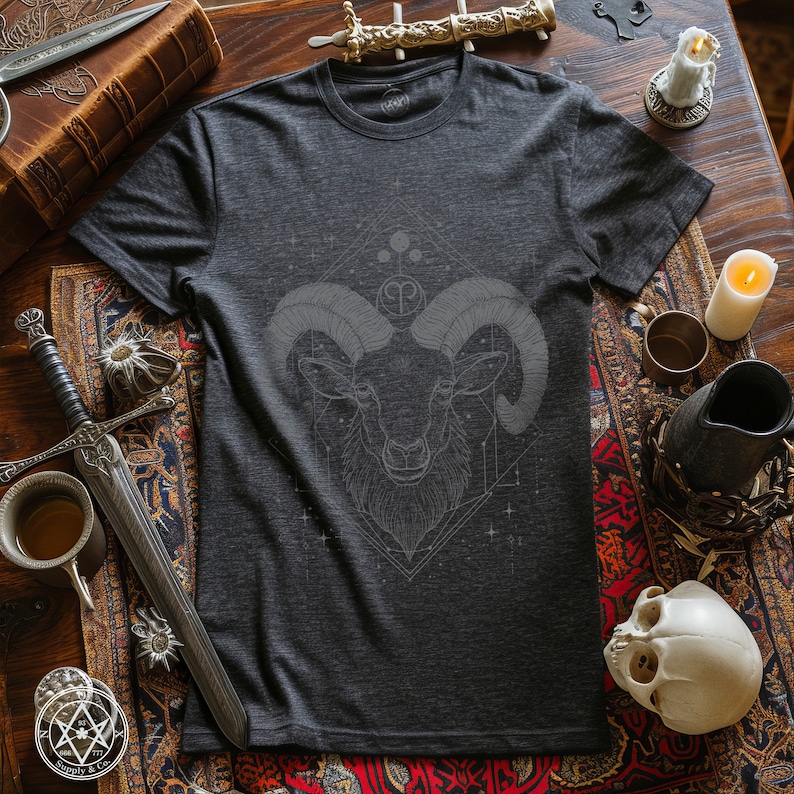 Cosmic Aries Zodiac Shirt | Astrology T-shirt for Spiritual, Pagan ...