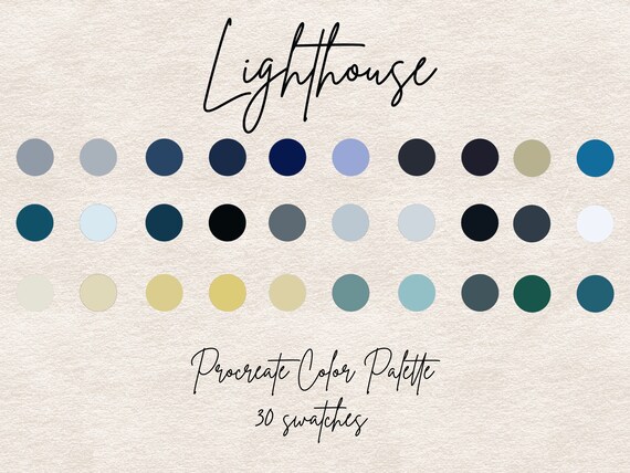 Lighthouse Procreate Color Palette / Procreate / Color Palette | Etsy