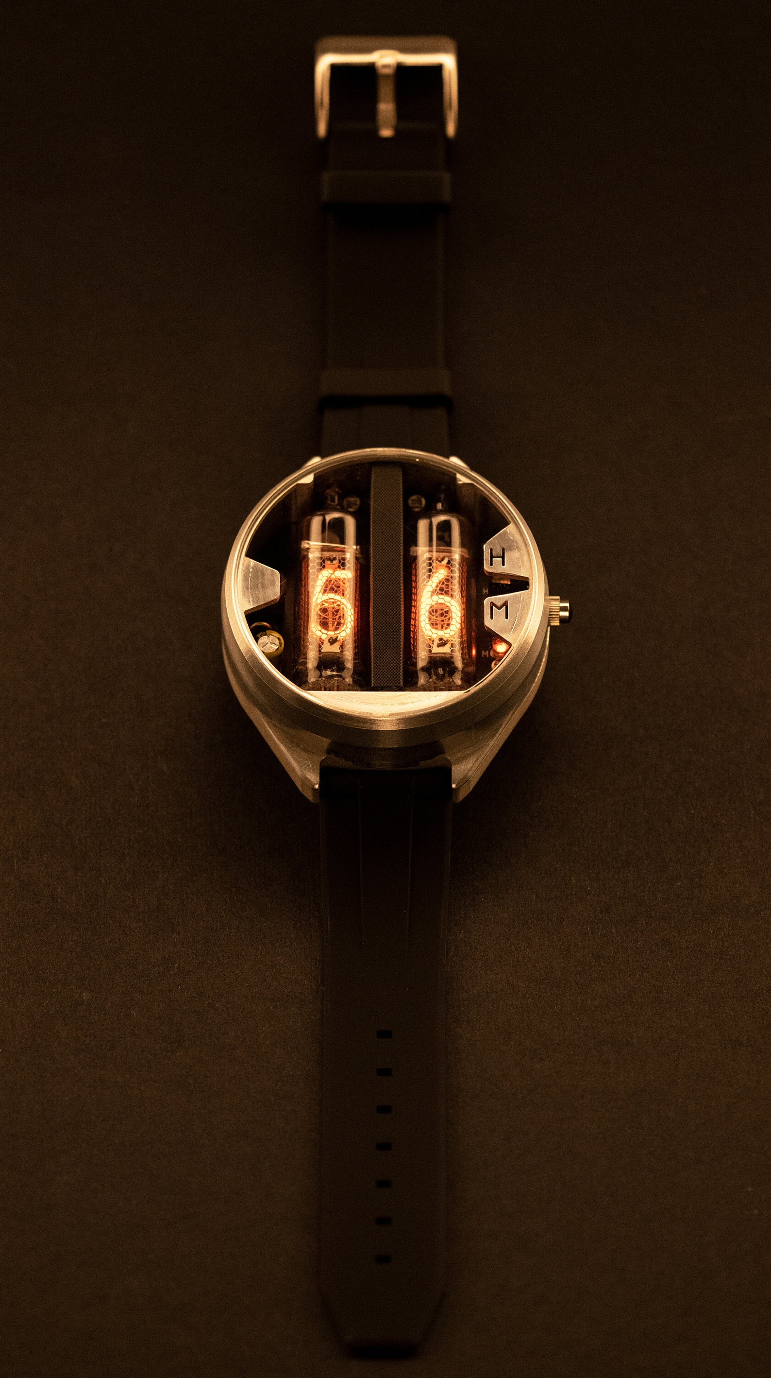 Nixie Tube Watch In-16 Metal Case ( Duralumin Case ), Water-resistant ...