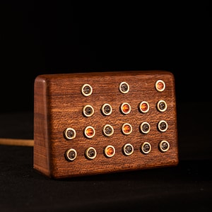 Binary Clock Made of Mahogany , Nixie Clock , Unusual Clock , Unique Gift, Personalization Gift ...