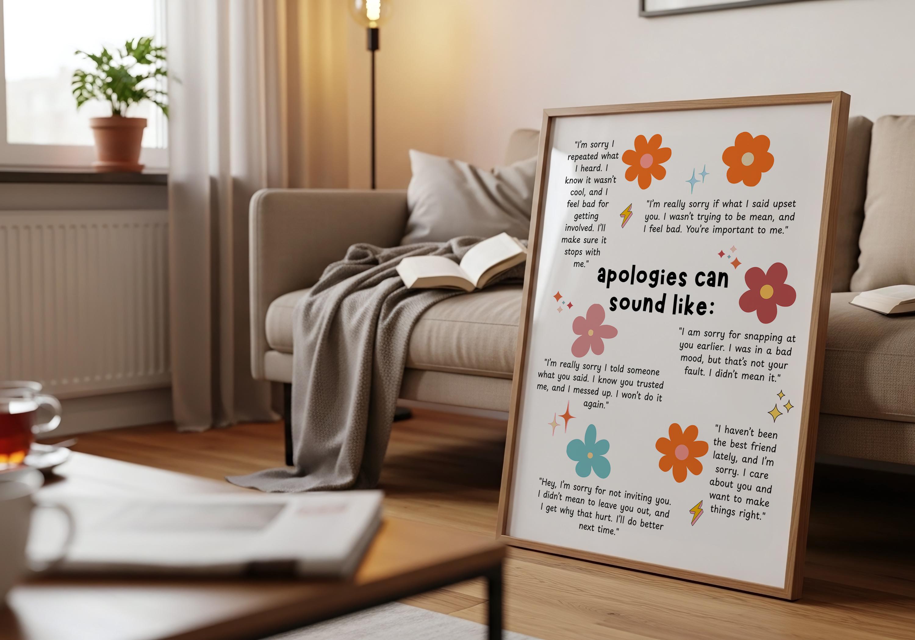 Conflict Resolution Poster for Kids, Emotional Learning Decor ...