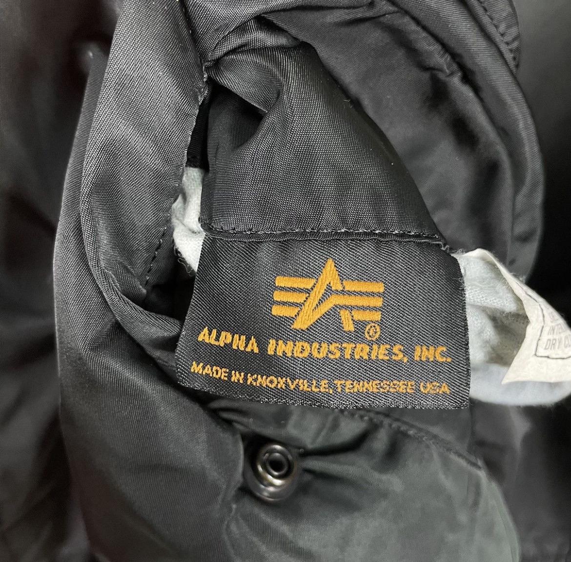 Pick!! 80s Alpha Industries Ma1 Bomber Riot Jacket Military Black ...