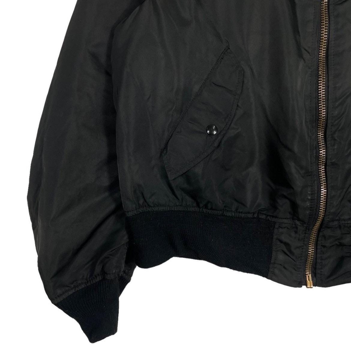 Pick!! 80s Alpha Industries Ma1 Bomber Riot Jacket Military Black ...