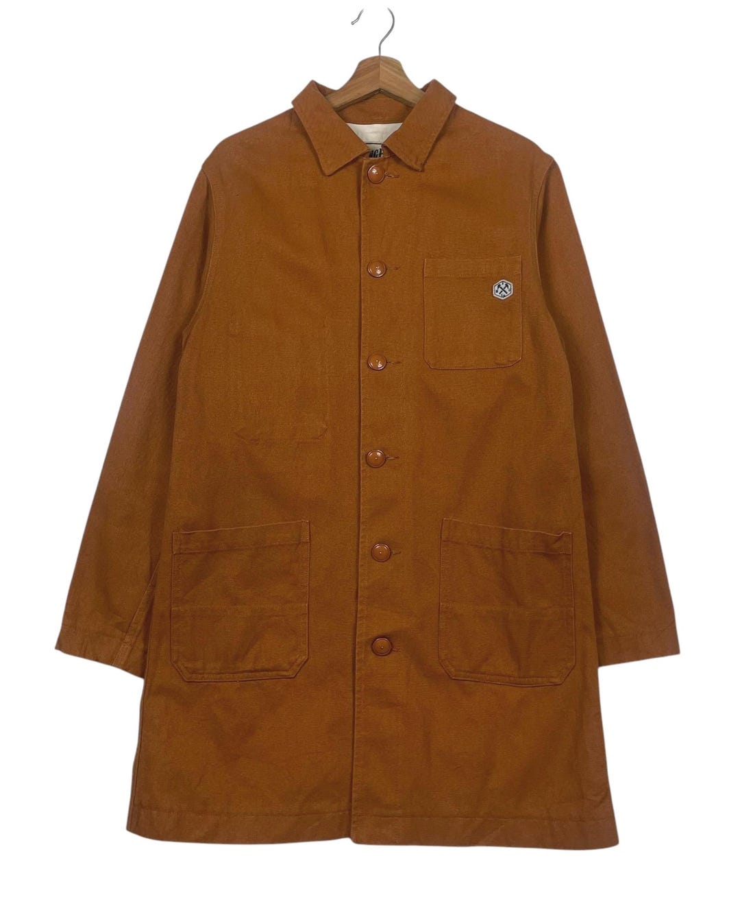 The Stronghold Button Chore Long Jacket Canvas Button Worker Size ...