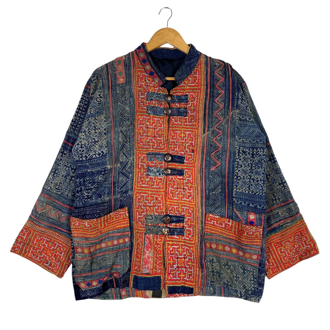 Pick!! 70s Japanese Tradition Denim Culture Hickory Sassiko Multicolor ...