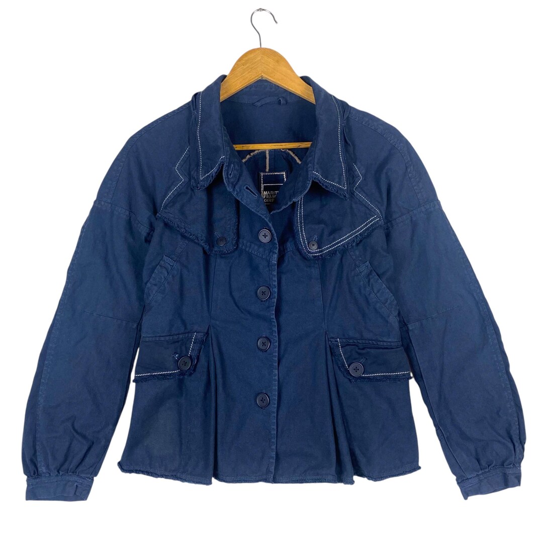 Pick!! Marithe Francois Girbaud Jacket Navy Blue Colour Size Medium - Etsy