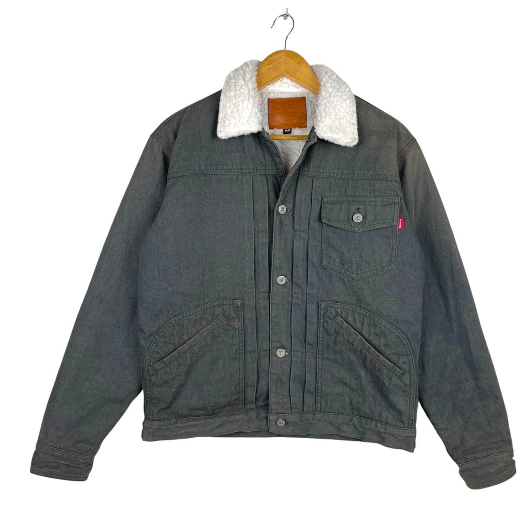 Pick Stussy Denim Trucker Type 3 Jean Sherpa Size Medium - Etsy