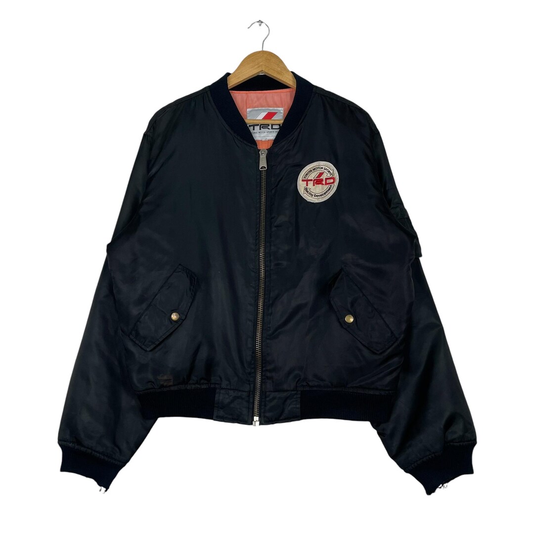 Pick Vintage Trd Toyota Racing Ma1 Bomber Jacket Big Logo Riot Spellout Size Large - Etsy