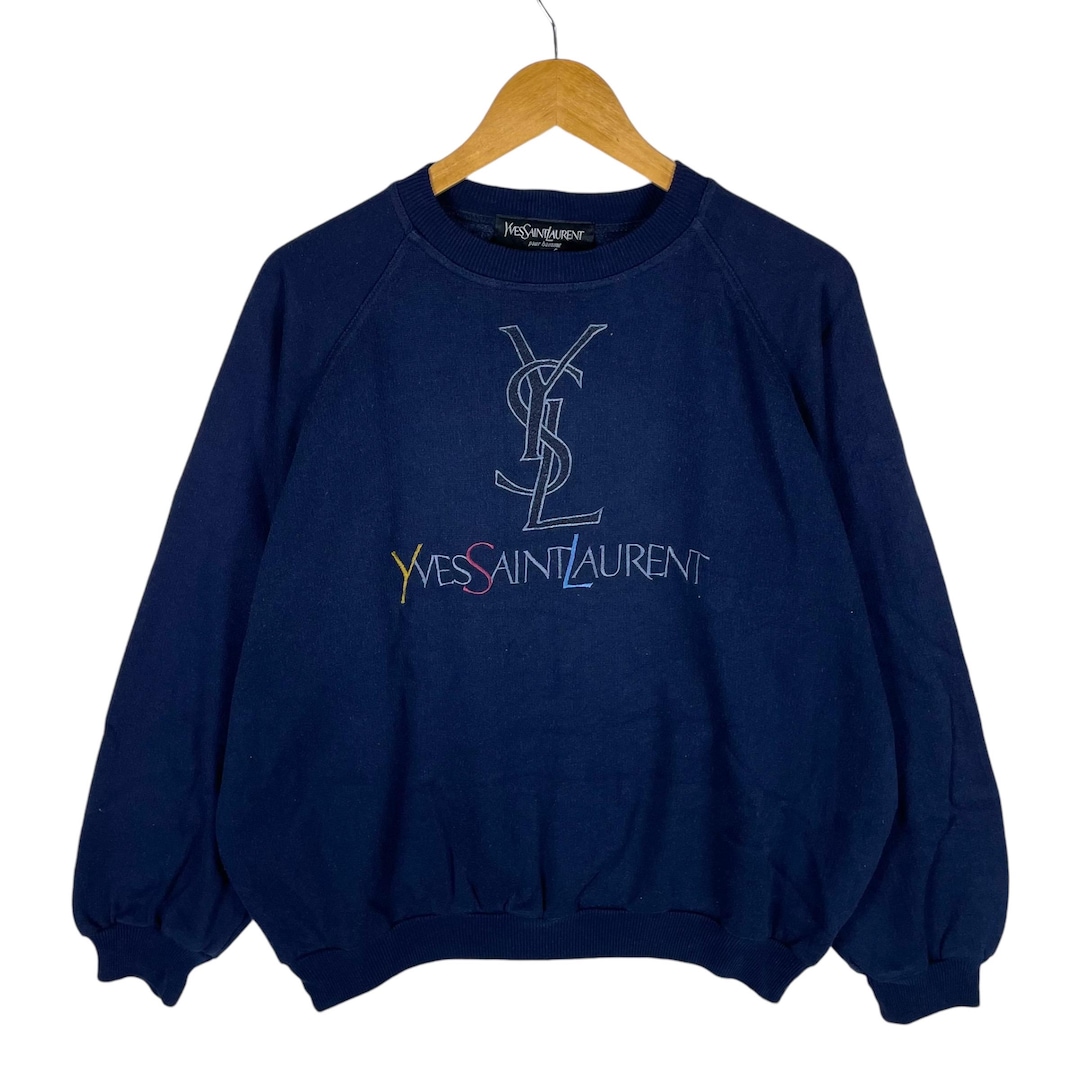 Pick Vintage Ysl Crewneck Pullover Sweater Yves Saint Laurent ...