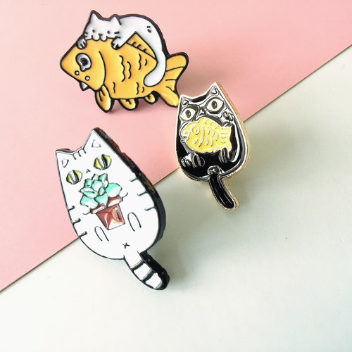 Game Cat Machine Enamel Pin Pins Set Lovely Cute Hard Badge - Etsy