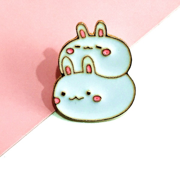 Bunny Rabbit Enamel Pins - Etsy