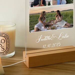 Personalized Photos Acrylic Night Light, Custom LED Light, Custom Photo ...