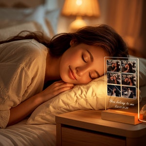 Personalized Photos Acrylic Night Light, Custom LED Light, Custom Photo ...