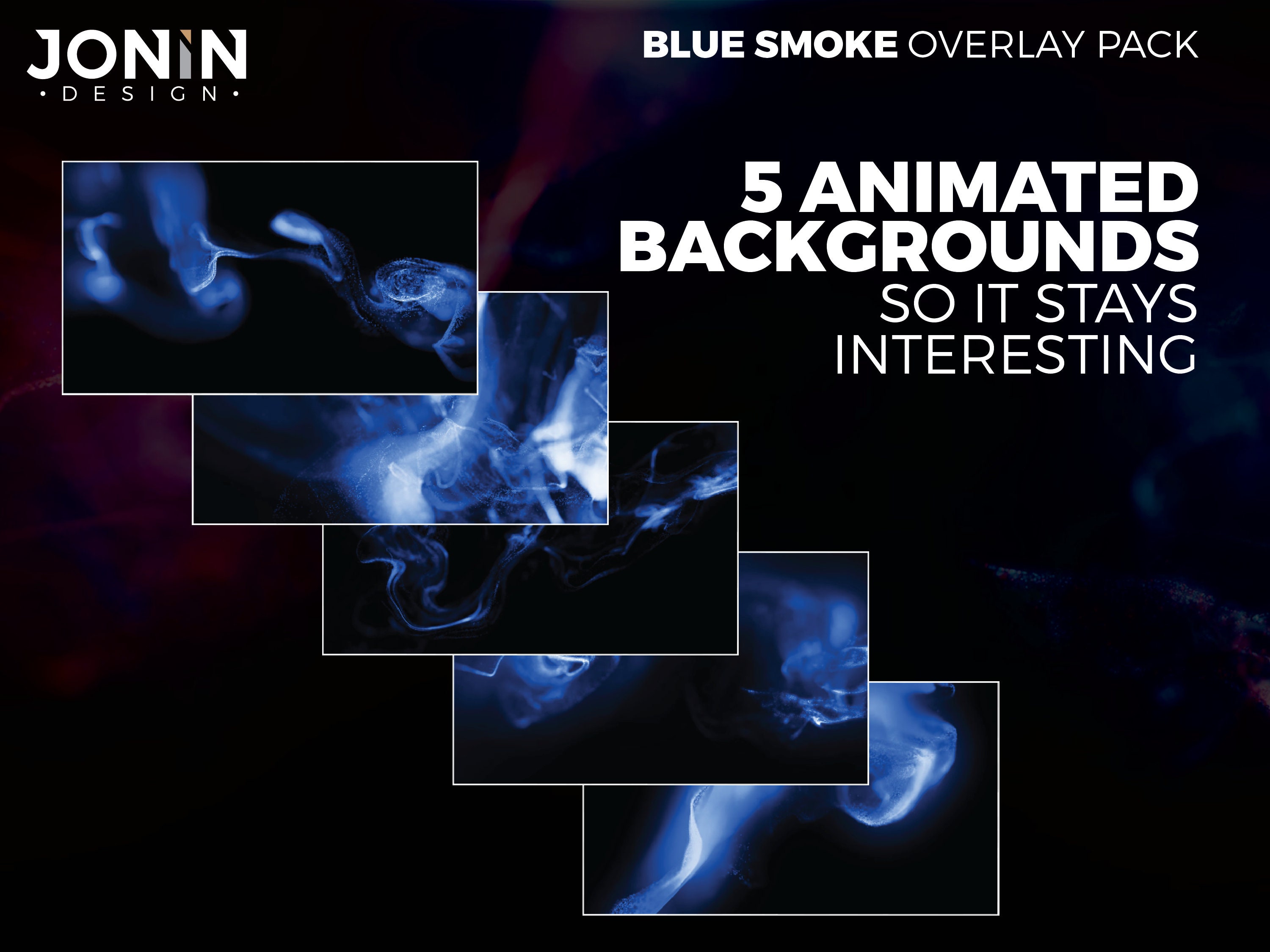 Twitch Blue Smoke Overlay Pack Chatting / Gaming / Starting / BRB ...
