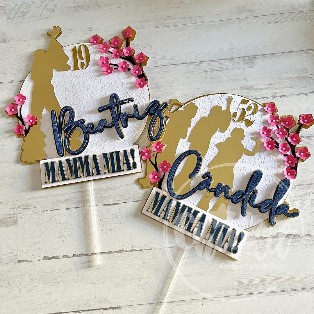 Mamma Mia! Personalisierter Cake Topper - Personalisierte ABBA ...