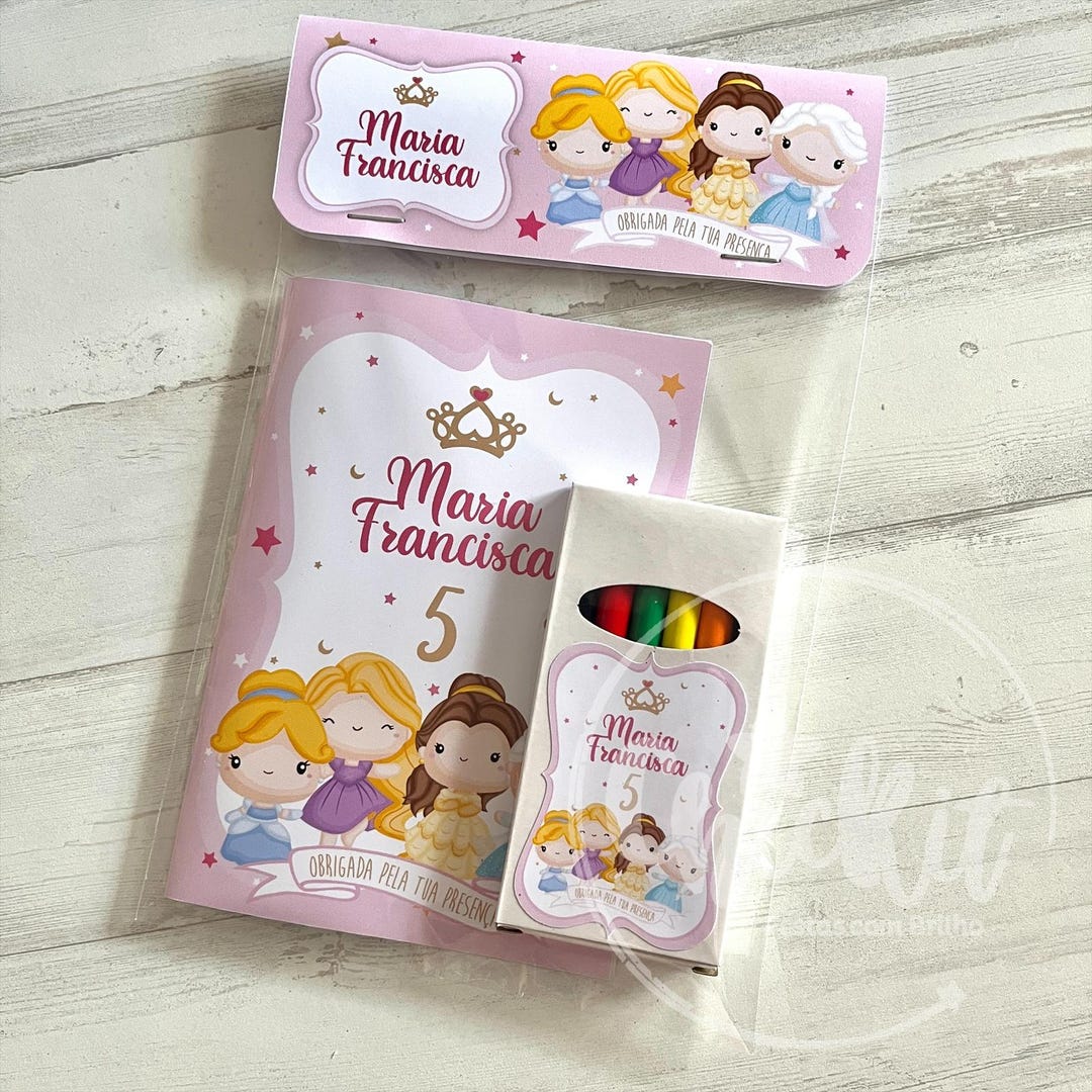 Baby Princesses Coloring Kit 8 Coloring Pages and 6 Crayons | Birthday ...