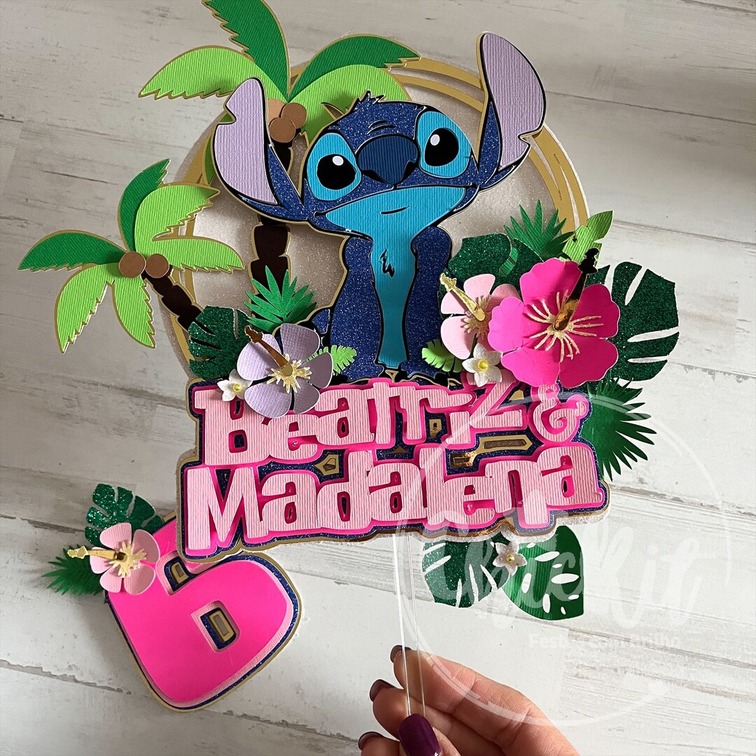STITCH CAKE TOPPER / Stitch Cake Decoration / Stitch Topper / Stitch ...