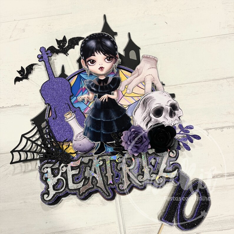 Wednesday Cake Topper - Etsy