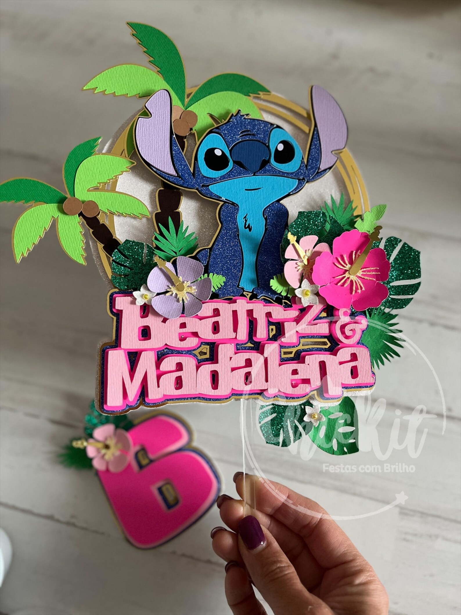 STITCH CAKE TOPPER / Stitch Cake Decoration / Stitch Topper / Stitch ...