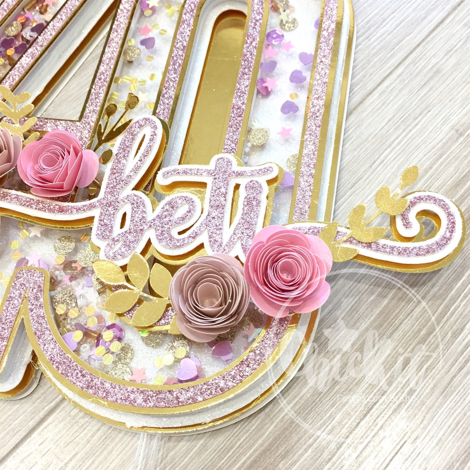 Number Shaker Cake Topper / Cake Topper - Etsy