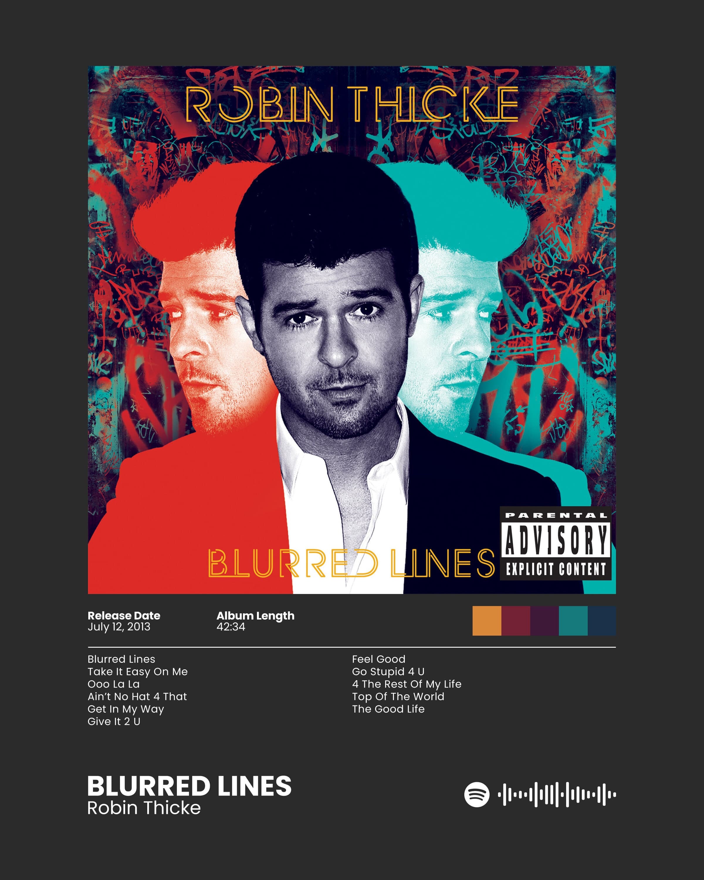 Blurred Lines Album Cover Deluxe
