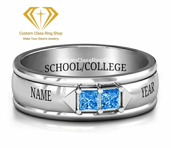 Custom Class Ring Graduation Ring semi-fine jewelry for woman | Etsy