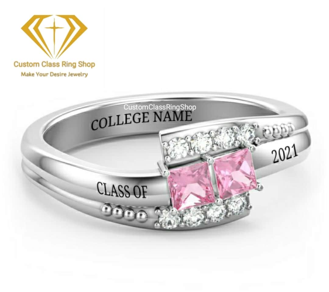 Personalized College Graduation Ring: Custom Class Ring - Etsy