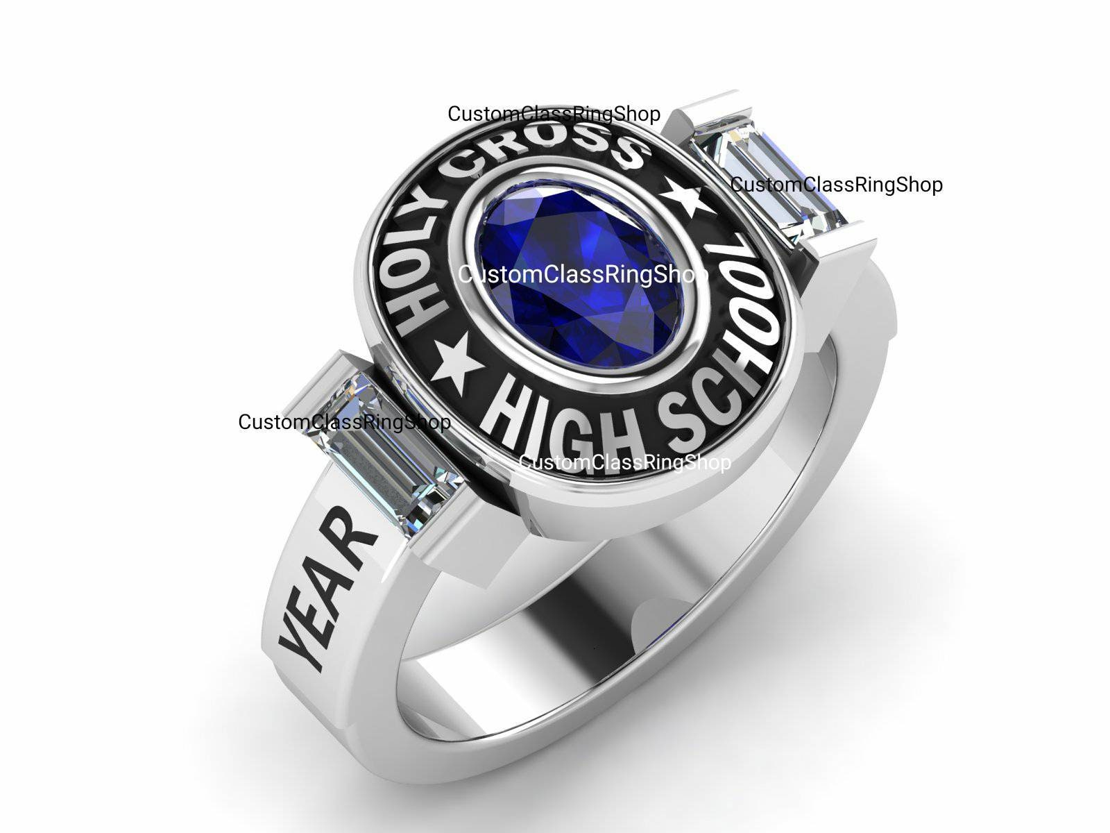 Class Rings University Ring for Women College, High School Class Ring ...