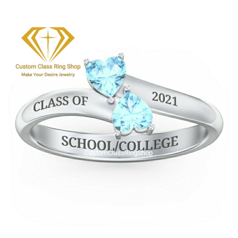 Personalized College Class Ring,school Ring,college Graduation Ring ...