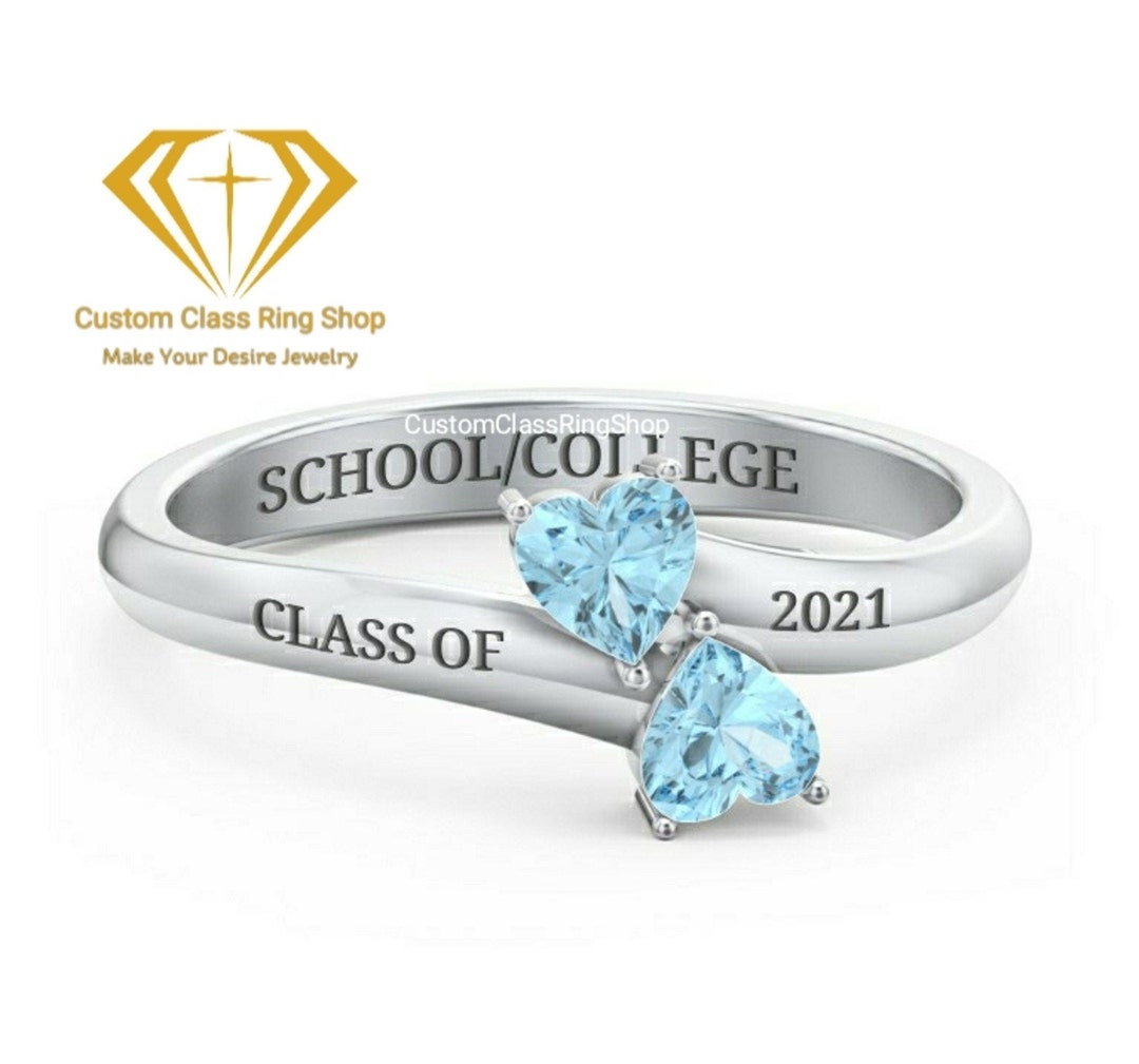 Personalized College Class Ring,school Ring,college Graduation Ring ...