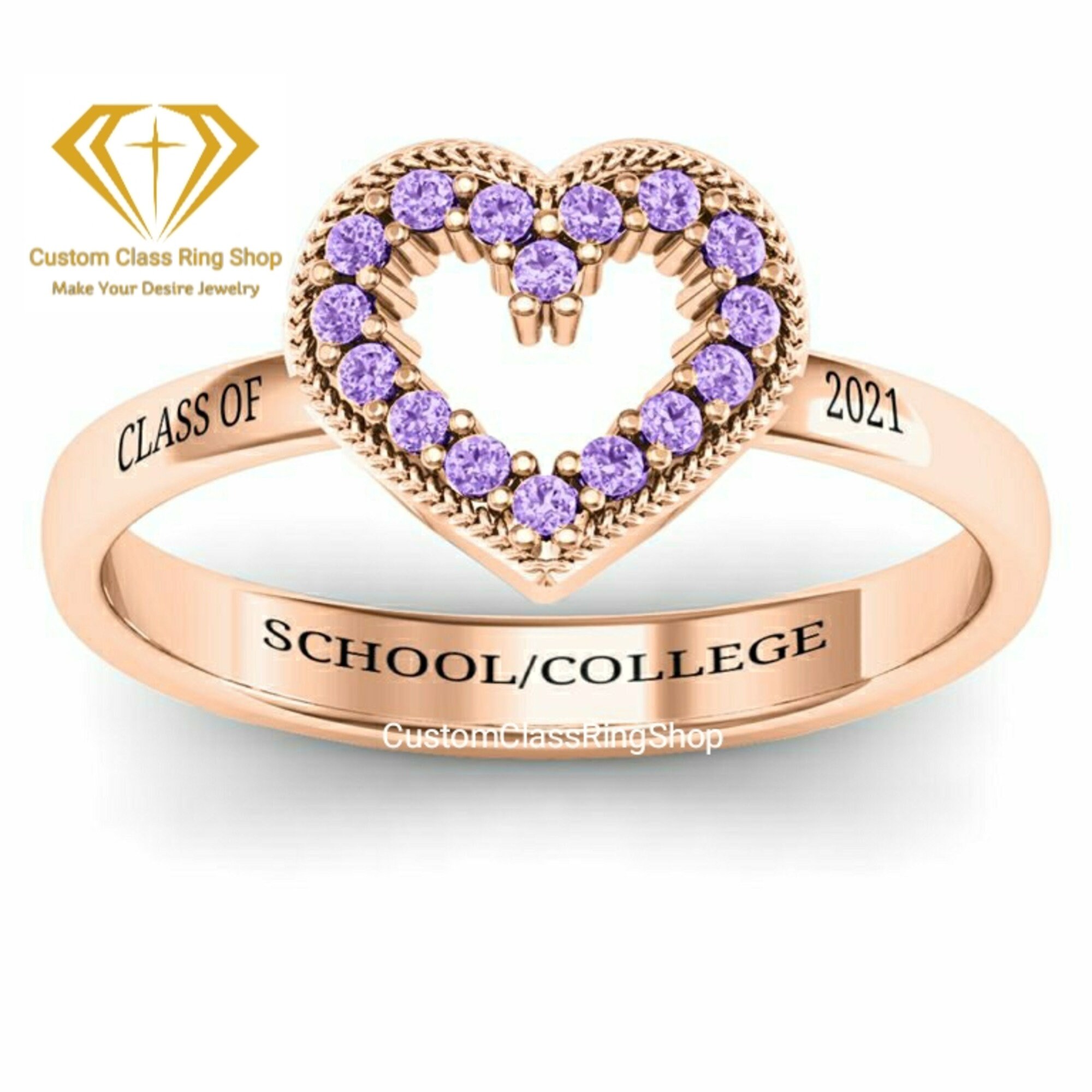 Custom Class Ring university Ring custom College Ring - Etsy UK
