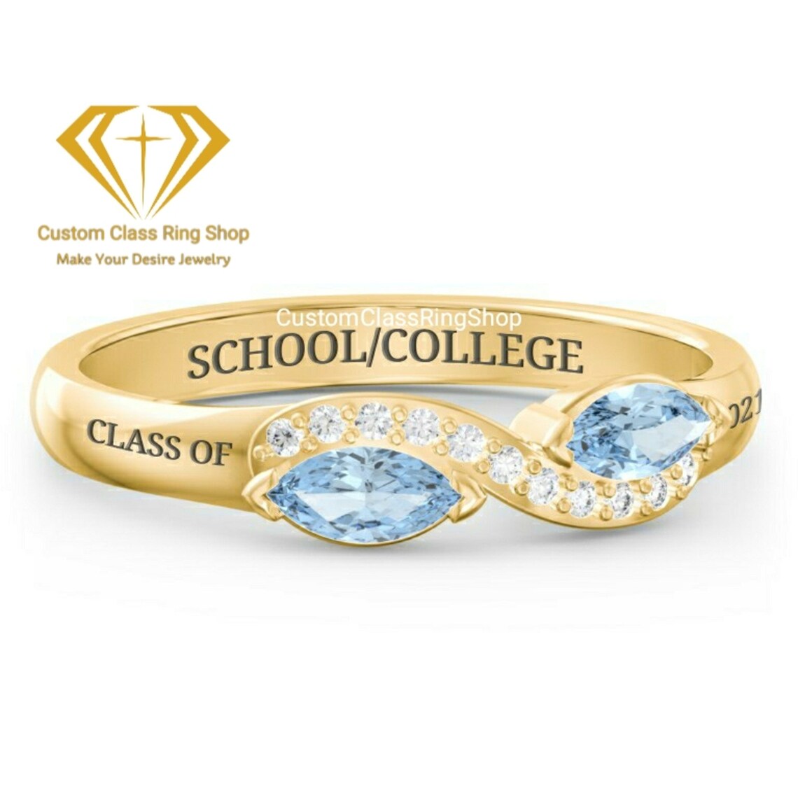College Class Ringschool Ringgraduation Ringcollege - Etsy