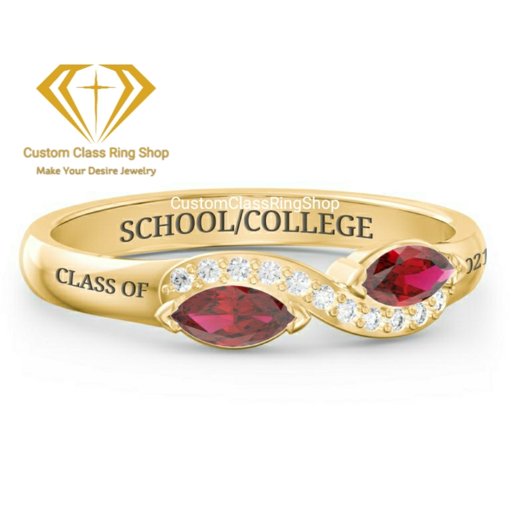 Class Ring College Ring University Ring High School Ring - Etsy
