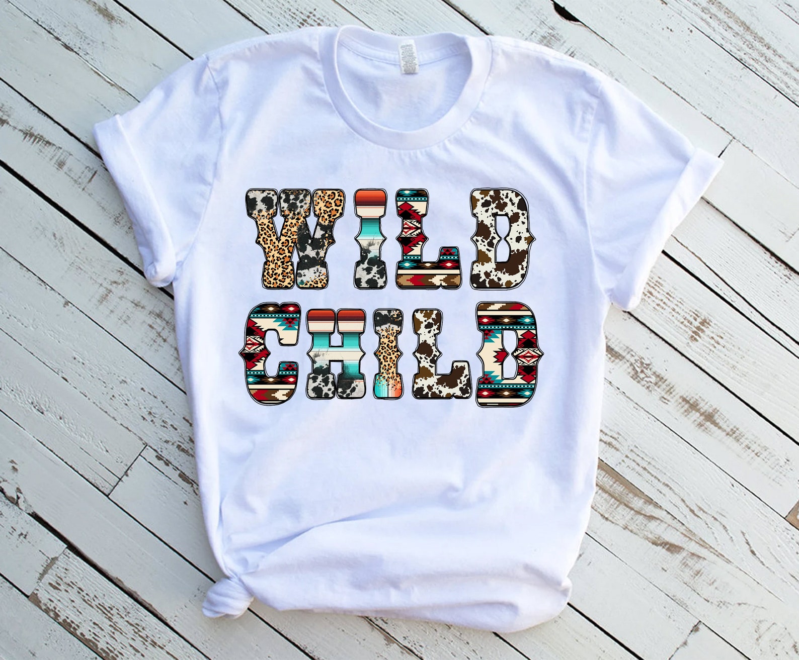 Wild Child Png File, Western Wild Child Png, Aztec Patern, Serape ...