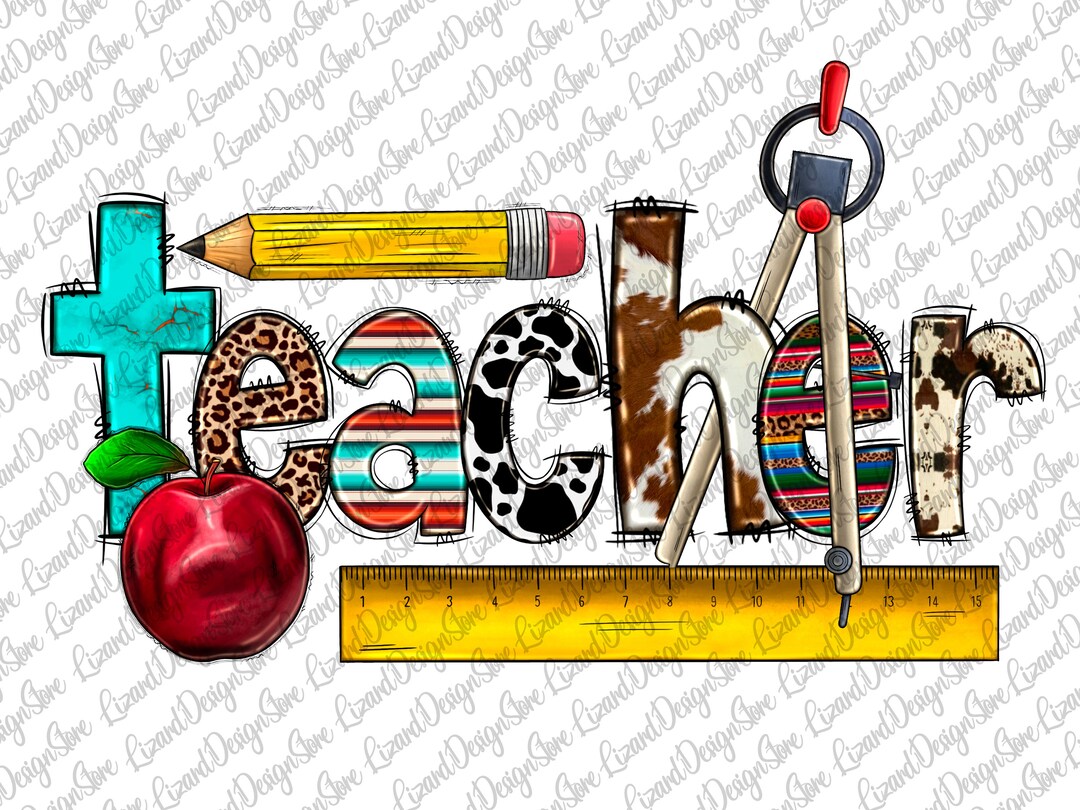 Teacher Png Design, Teacher Design Png, Teacher Life Png, Teacher ...