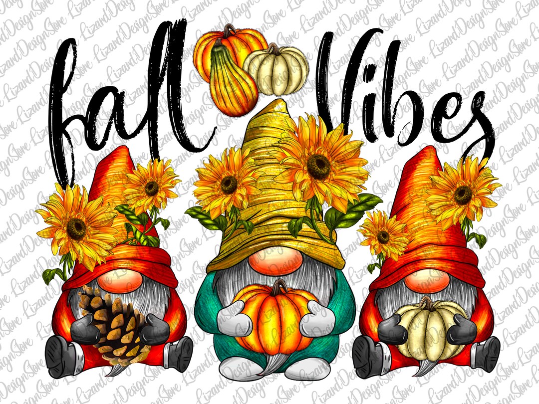 Fall Vibes PNG, Pumpkin PNG, Fall PNG, Happy Fall Png, Gnome Png,autumn ...