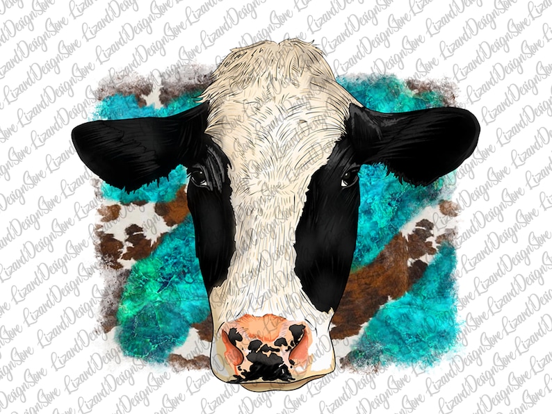 Western Cow Bundle Png Sublimation Design Hand Drawn Cow Png - Etsy
