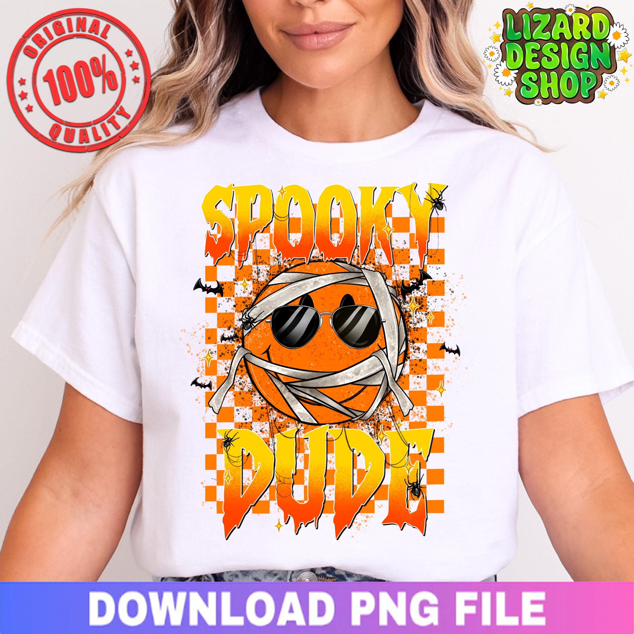 Spooky Dude Png Sublimation Design Download, Spooky Vibes Png, Happy ...