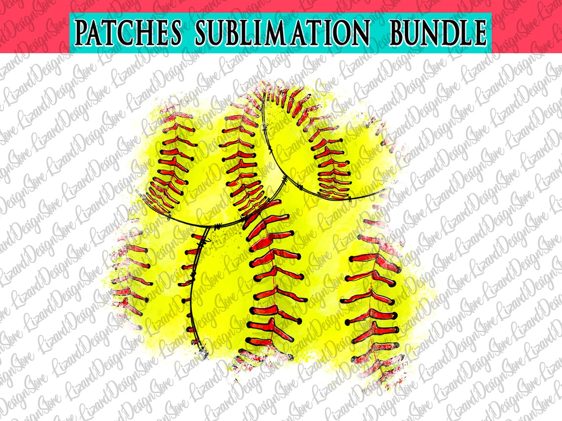 Softball Patch PNG Bundle Sublimation Design Softball Patches - Etsy