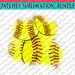 Softball Patch PNG Bundle Sublimation Design, Softball Patches Png ...