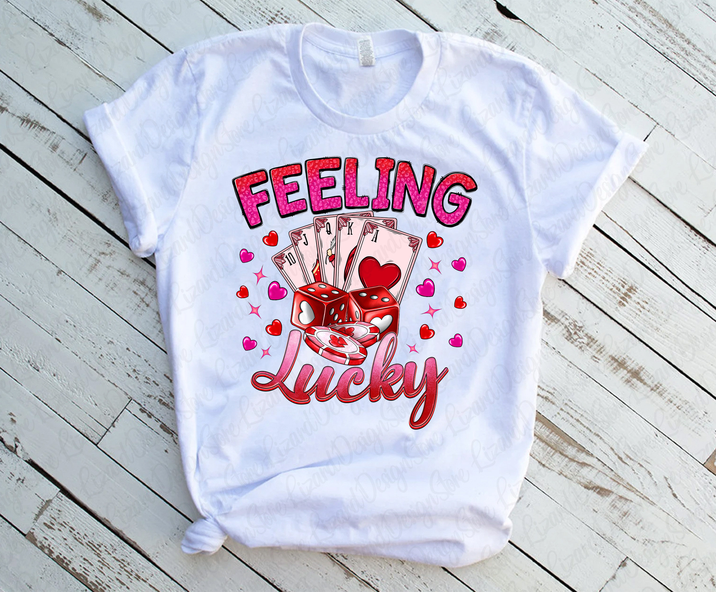 Valentine's Day Feeling Lucky Png Sublimation Design,valentines Day Png ...