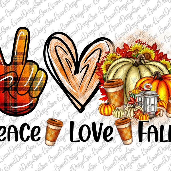 Peace Love Fall - Etsy